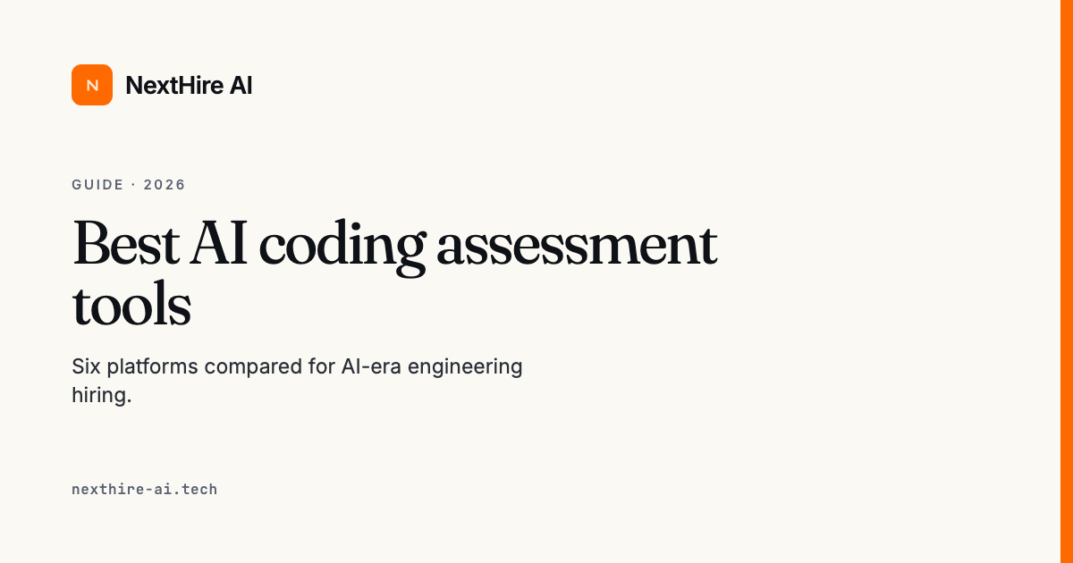 The best AI coding assessment tools in 2026
